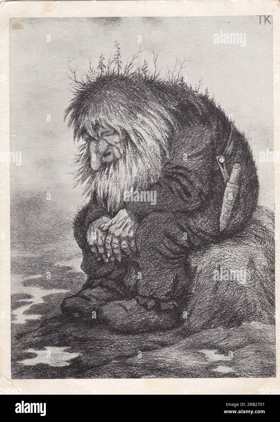 Troll wonders how old he is - Trollet som grunner på hvor gammelt det ...