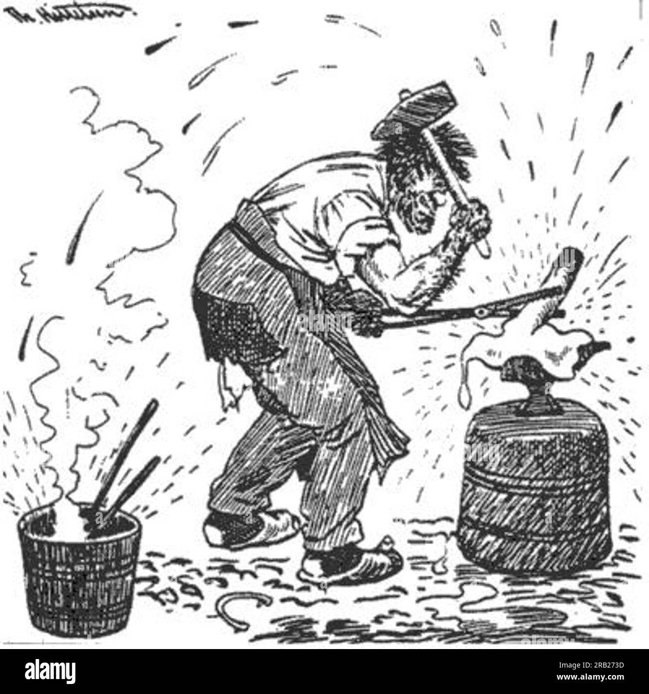 Smeden Og Bageren by Theodor Severin Kittelsen Stock Photo - Alamy