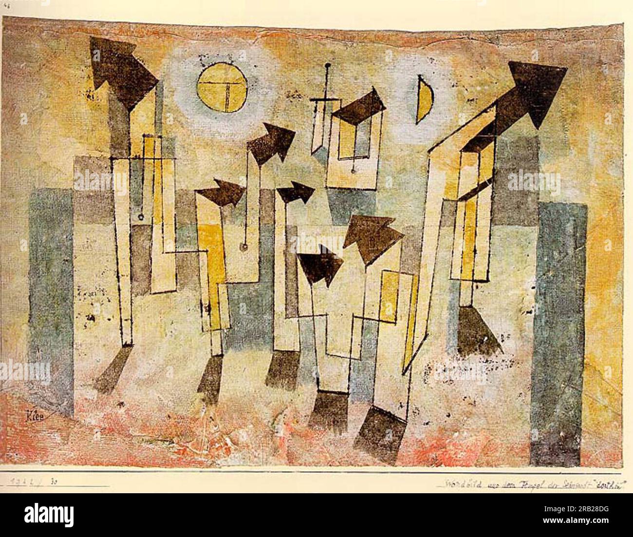 Wall Painting from the Temple of Longing 1922 by Paul Klee Stock Photo ...