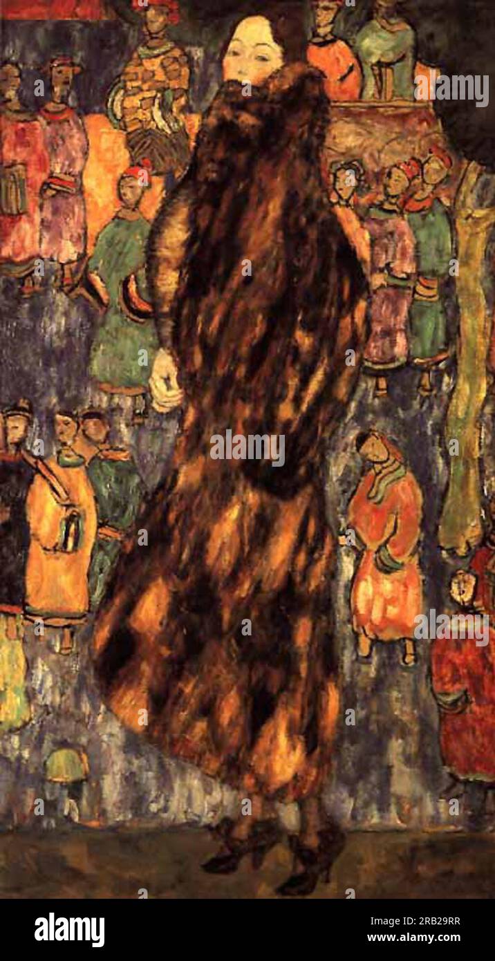 The Polecat Fur (unfinished) 1918 by Gustav Klimt Stock Photo - Alamy