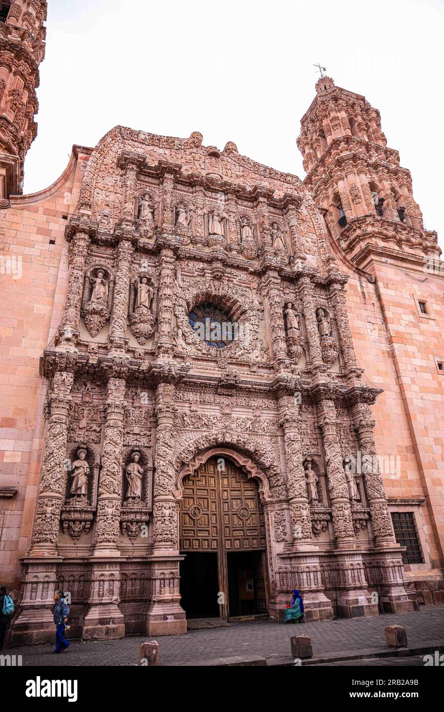 Zacatecas Mexico. Colonial zone of the capital city of the state of ...