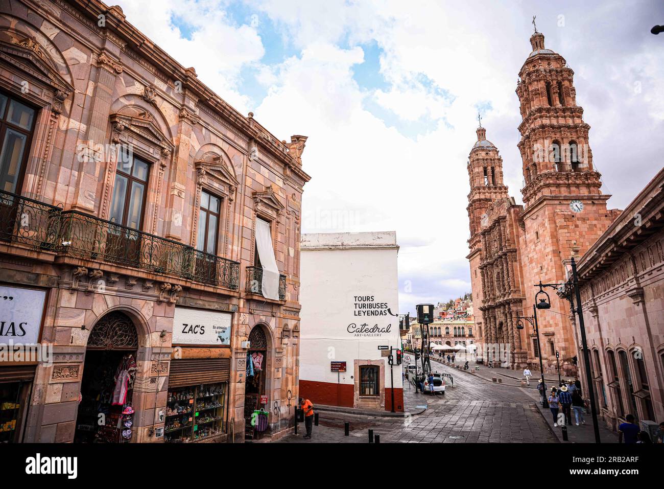 Zacatecas Mexico. Colonial zone of the capital city of the state of ...