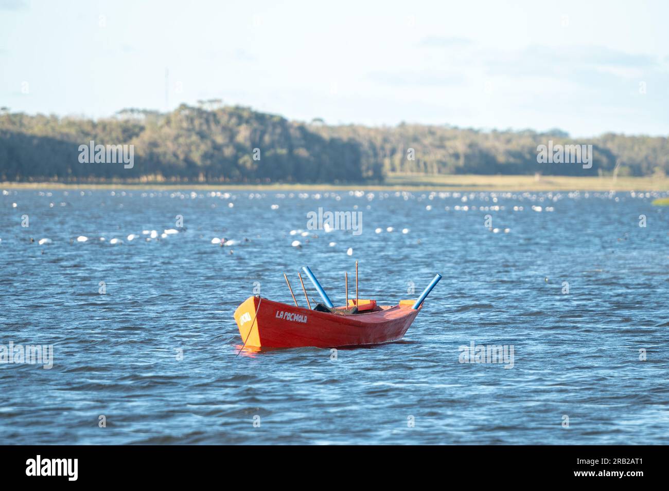 Laguna de Rocha, Uruguay : 2023 May 29 : Fishing boat in the Laguna de ...