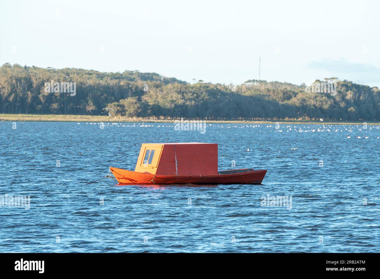 Laguna de Rocha, Uruguay : 2023 May 29 : Fishing boat in the Laguna de ...