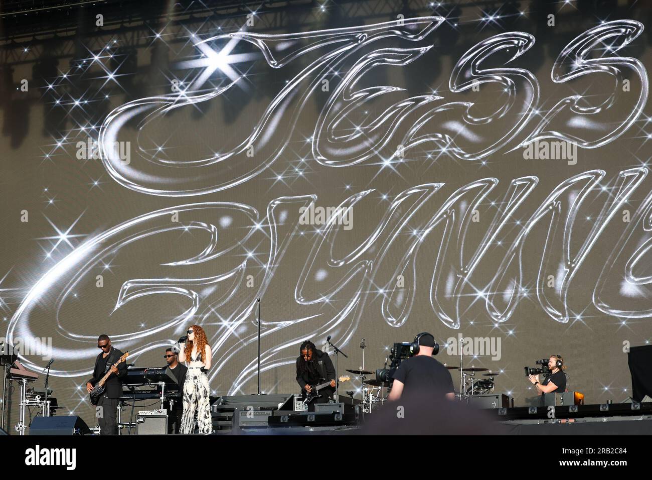 Silverstone, England 7th July 2023 Jess Glynne performs At the Great ...