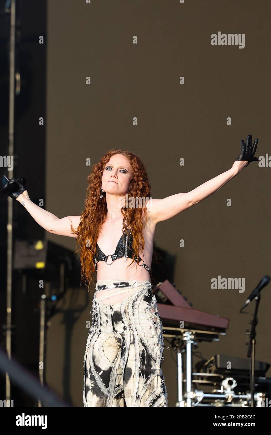 Silverstone, England 7th July 2023 Jess Glynne performs At the Great ...