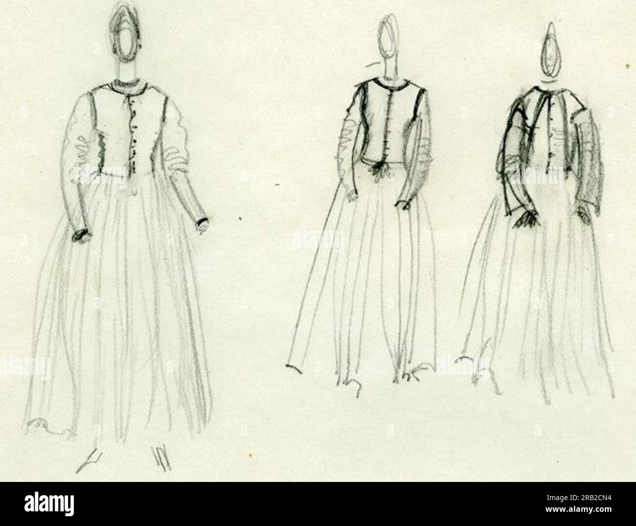 The Artist in a dress of her own design: three sketches 1922 by ...