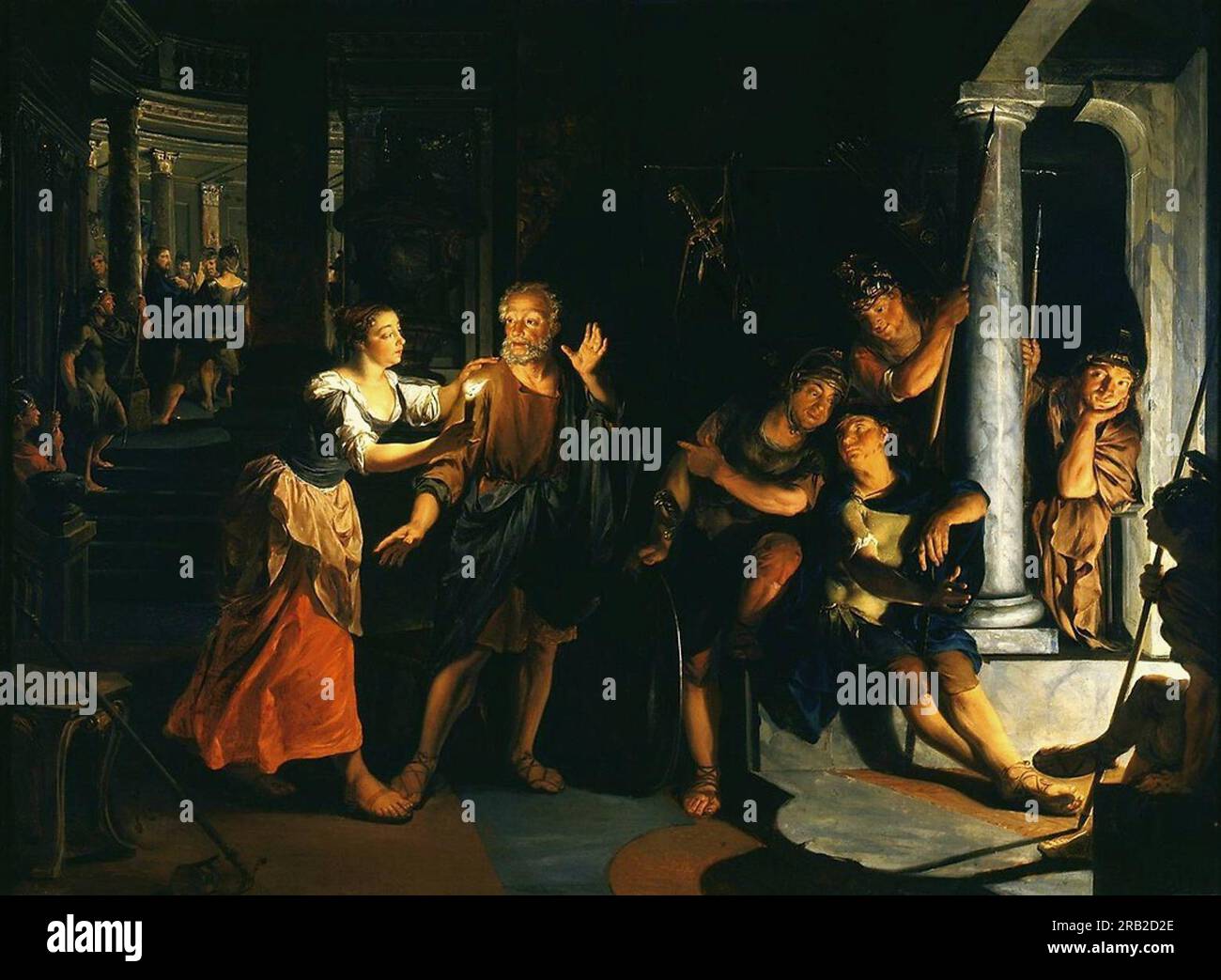 Denial of Saint Peter 1640 by Nikolaus Knüpfer Stock Photo - Alamy