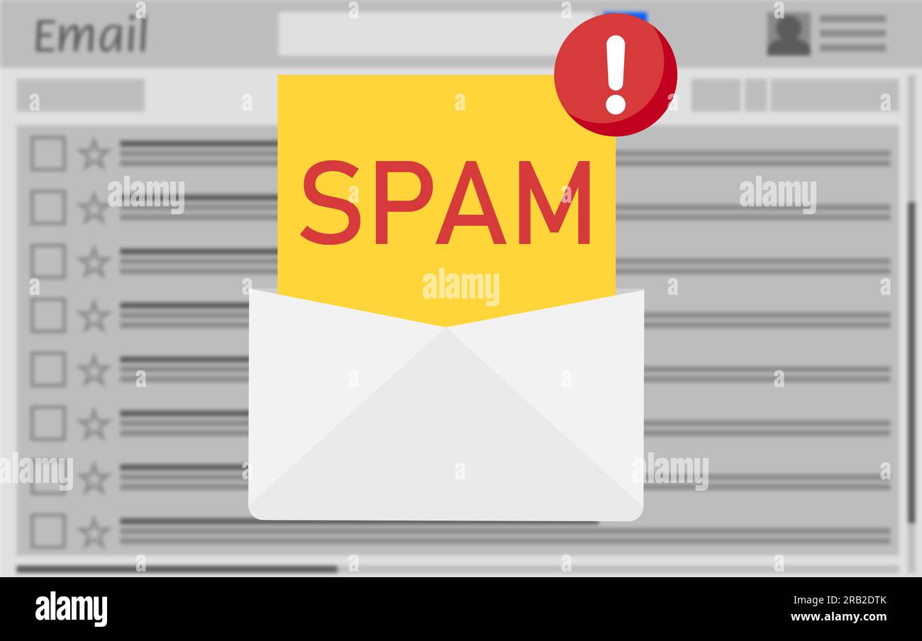 Digital warning mail interface hi-res stock photography and images - Alamy