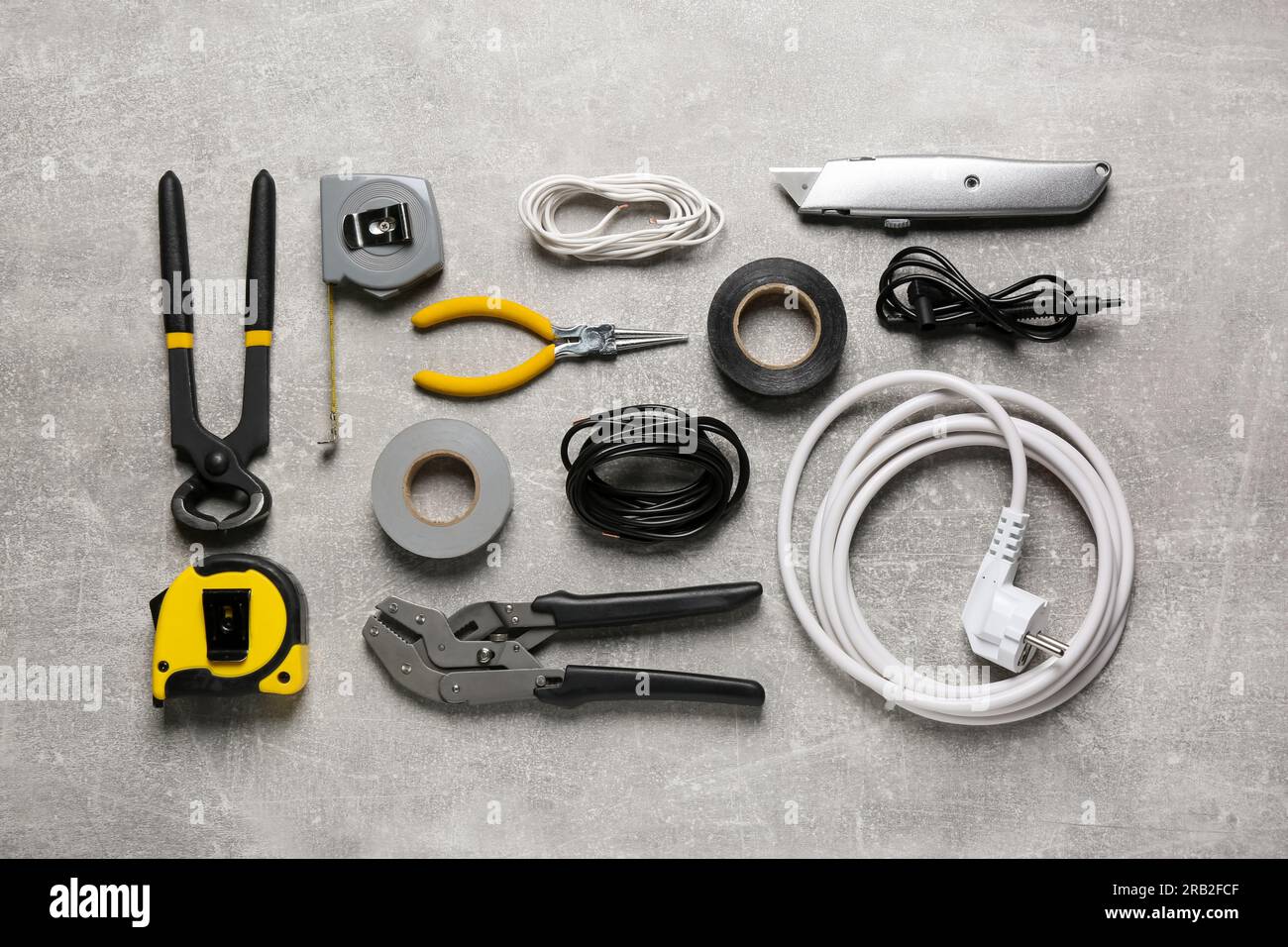 New wires electricians tools hi-res stock photography and images - Alamy