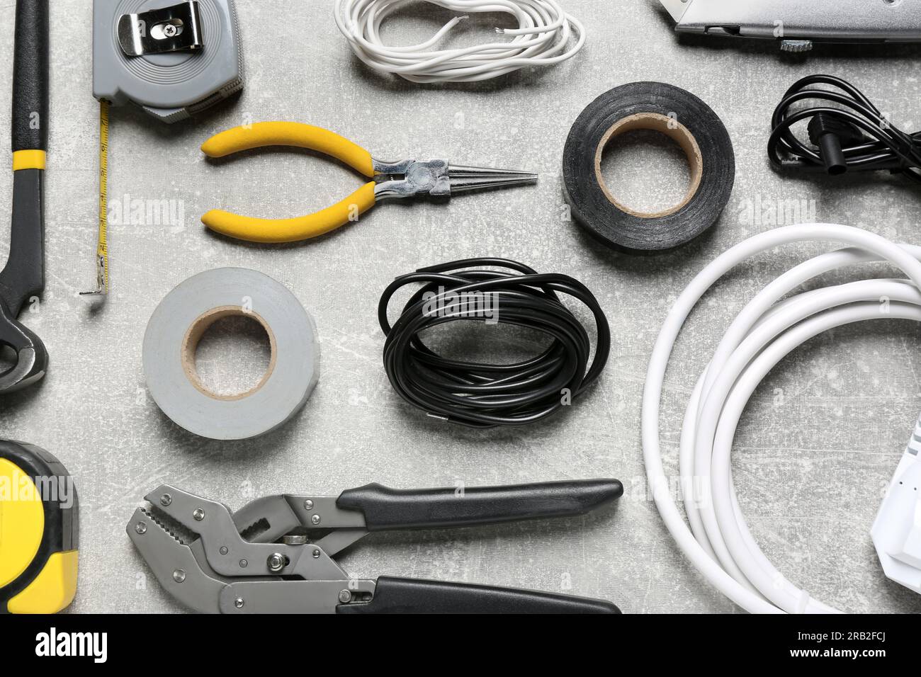 New wires electricians tools hi-res stock photography and images - Alamy