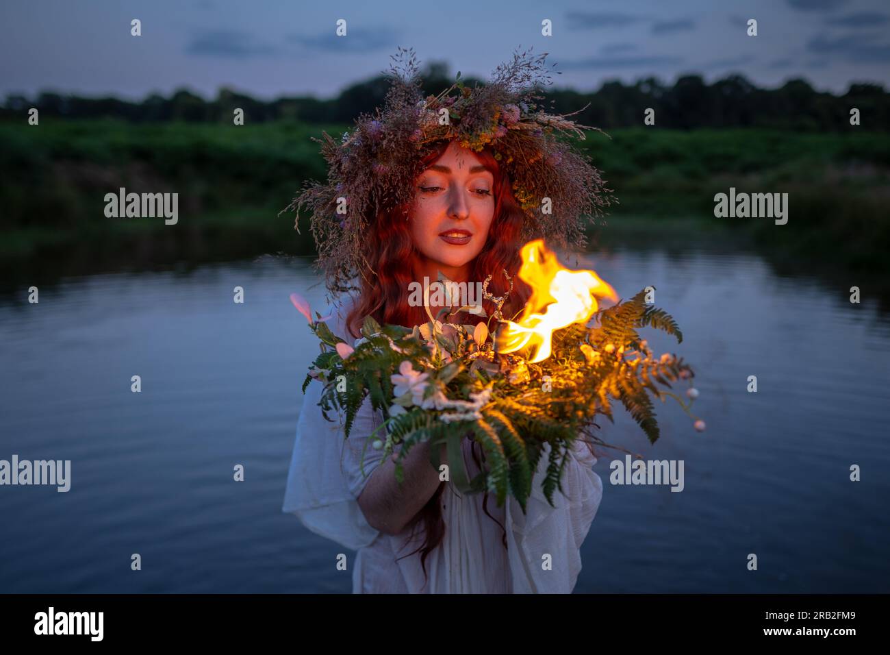 London, UK. 6th July 2023. Ukrainians prepare to celebrate Ivana-Kupala ...