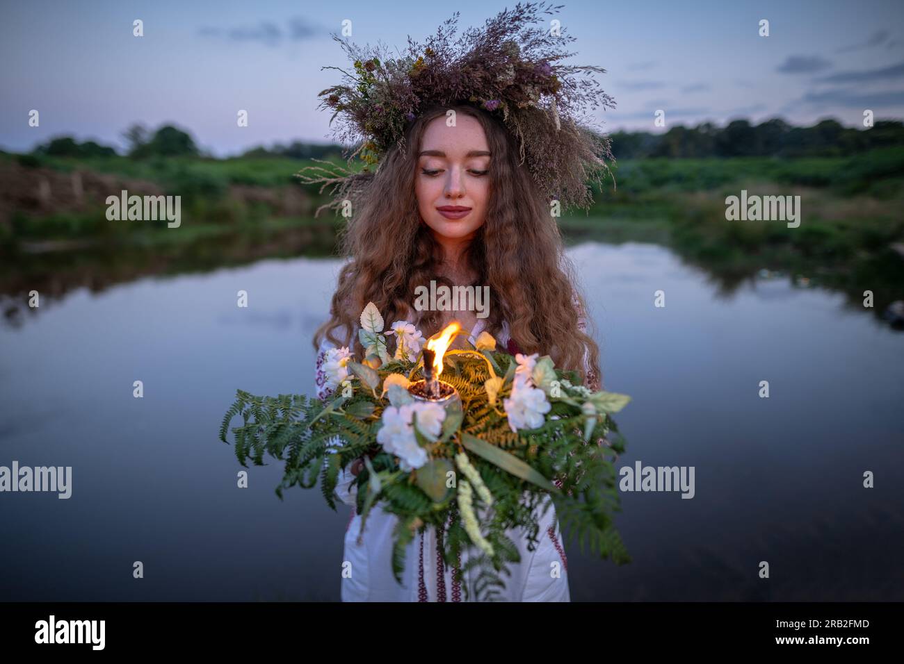 London, UK. 6th July 2023. Ukrainians prepare to celebrate Ivana-Kupala ...