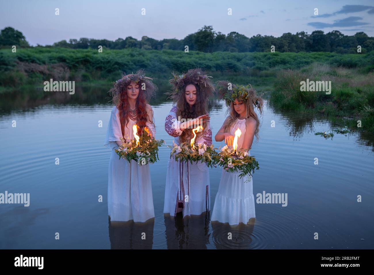 London, UK. 6th July 2023. Ukrainians prepare to celebrate Ivana-Kupala ...
