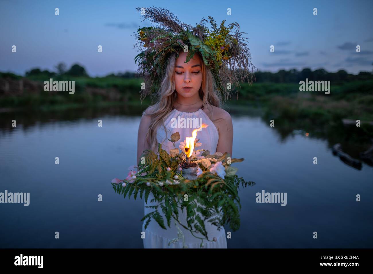 London, UK. 6th July 2023. Ukrainians prepare to celebrate Ivana-Kupala ...