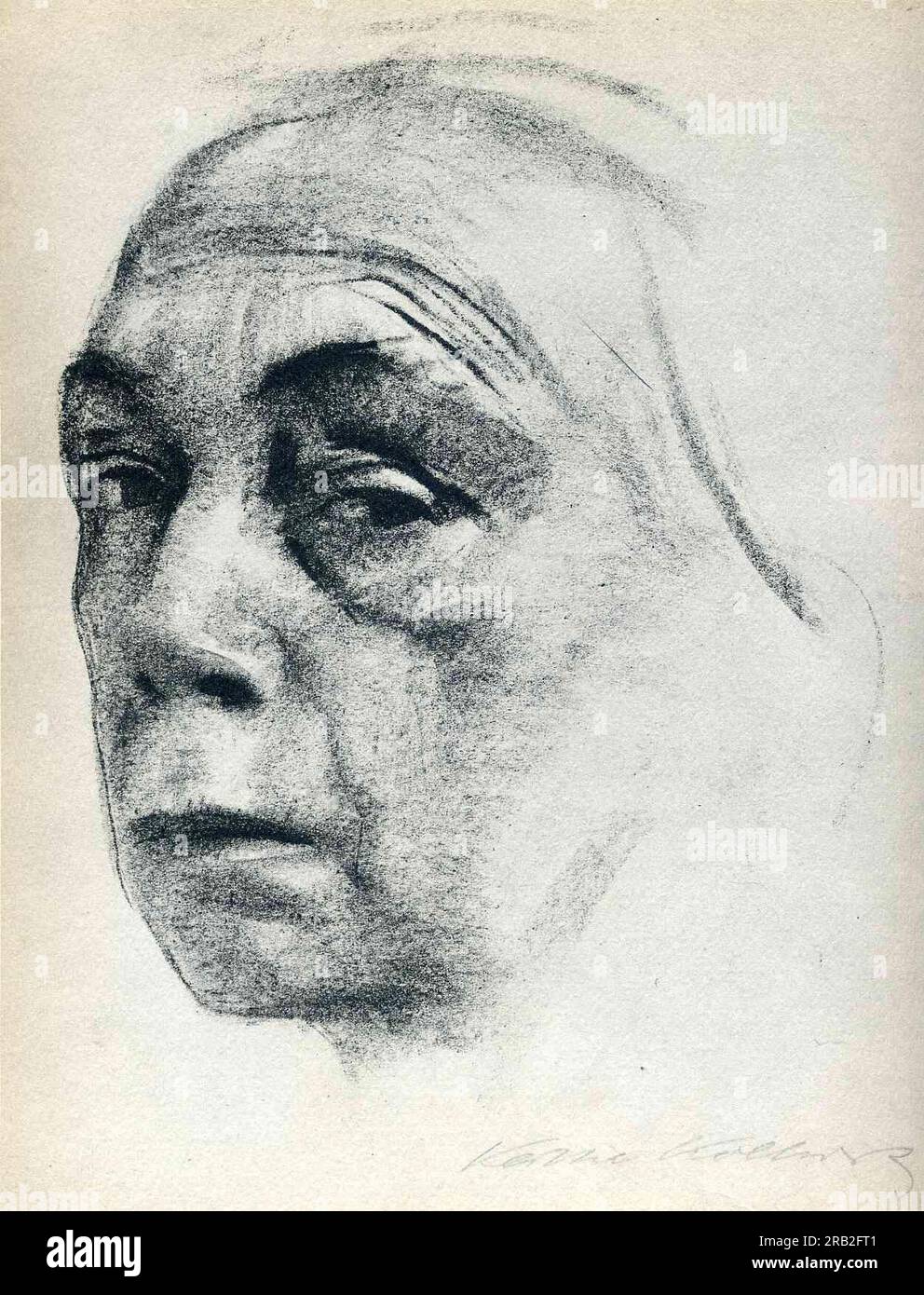 Self-Portrait 1924 by Kathe Kollwitz Stock Photo - Alamy