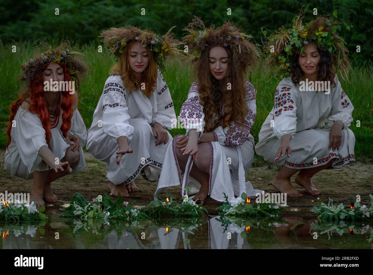 London, UK. 6th July 2023. Ukrainians prepare to celebrate Ivana-Kupala ...