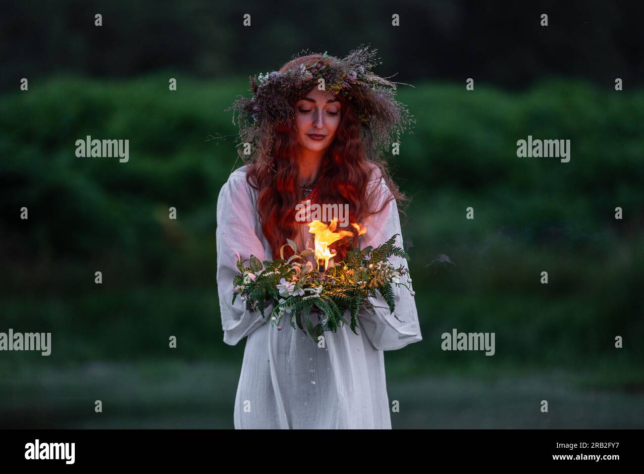London, UK. 6th July 2023. Ukrainians prepare to celebrate Ivana-Kupala ...