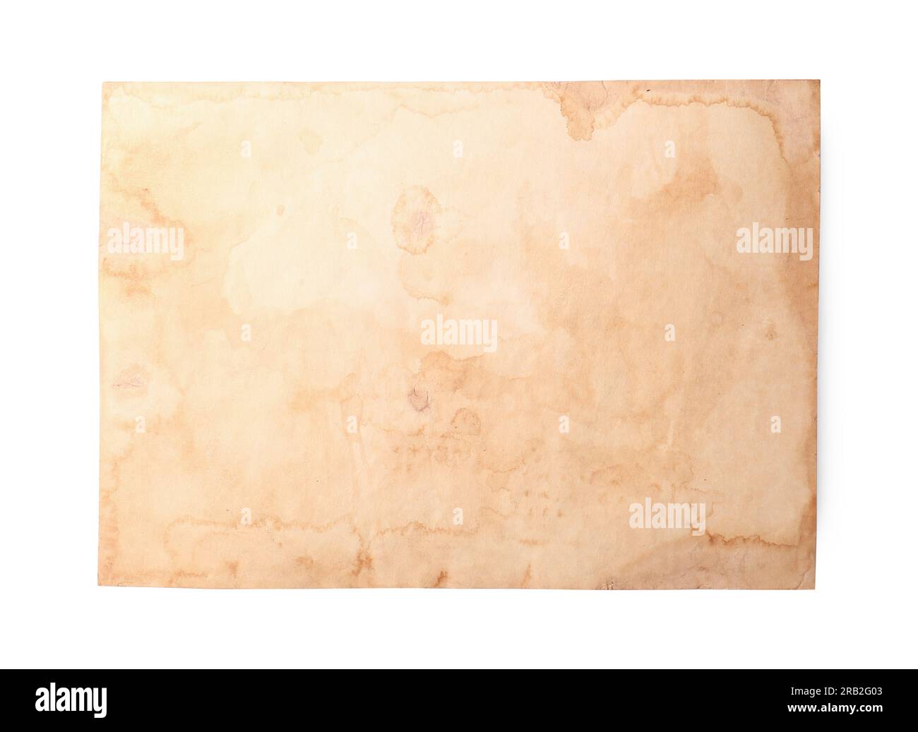 Old paper texture map text design Cut Out Stock Images & Pictures - Alamy