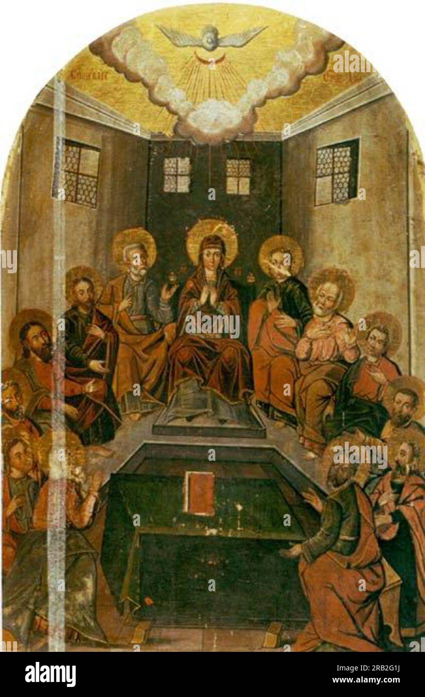 Descent of the holy spirit painting hi-res stock photography and images ...