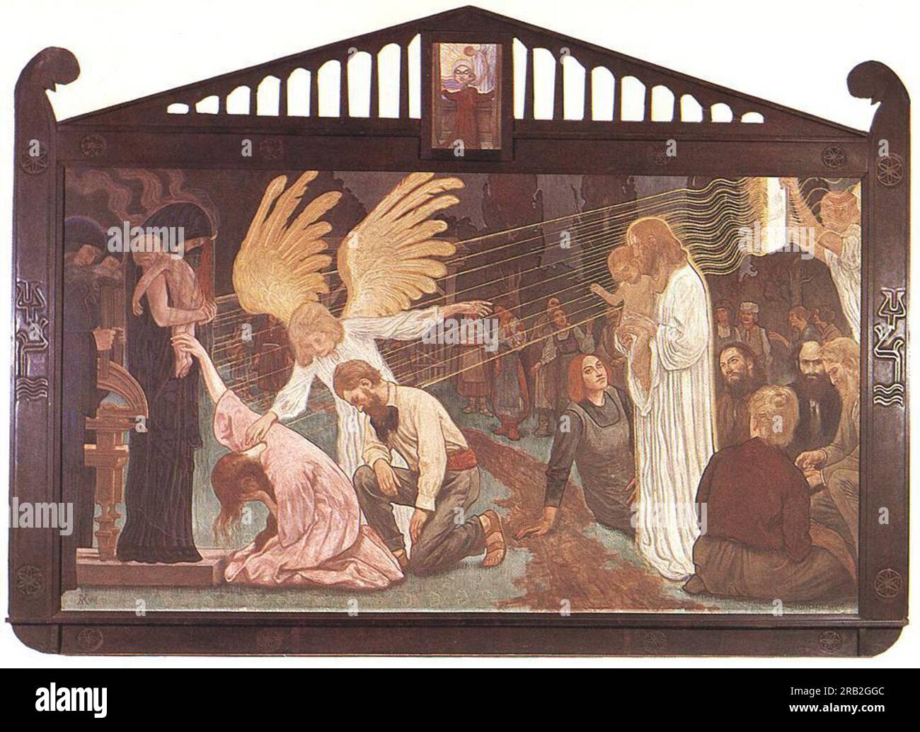 Ego sum via, veritas et vita 1903 by Aladar Korosfoi-Kriesch Stock Photo - Alamy