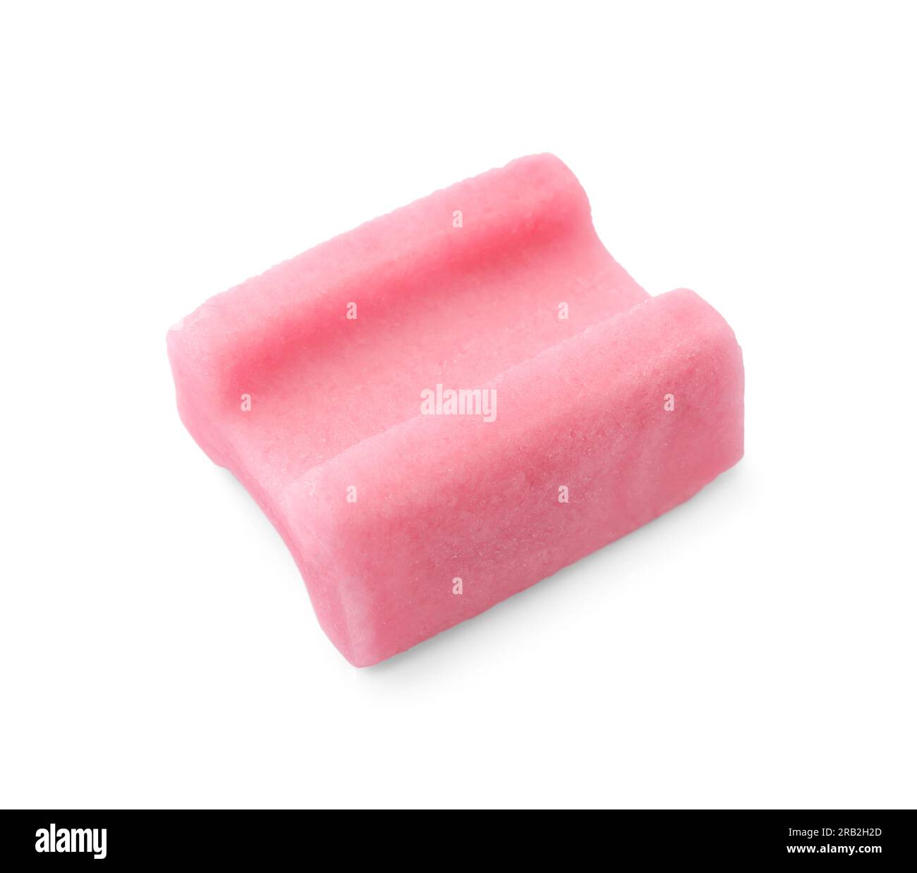 One pink chewing gum isolated on white Stock Photo - Alamy