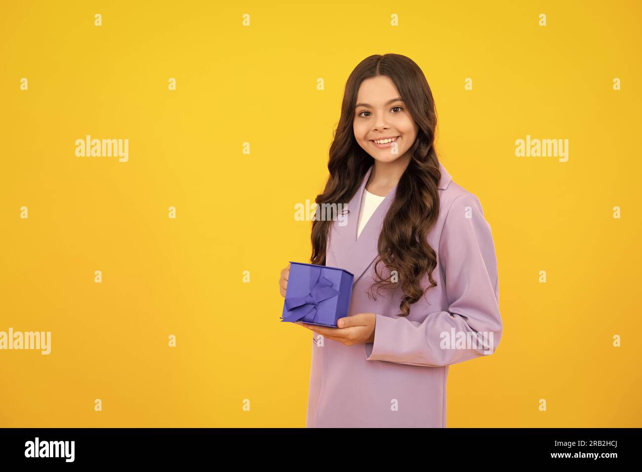 Happy teenager, positive and smiling emotions of child girl. Teenager ...