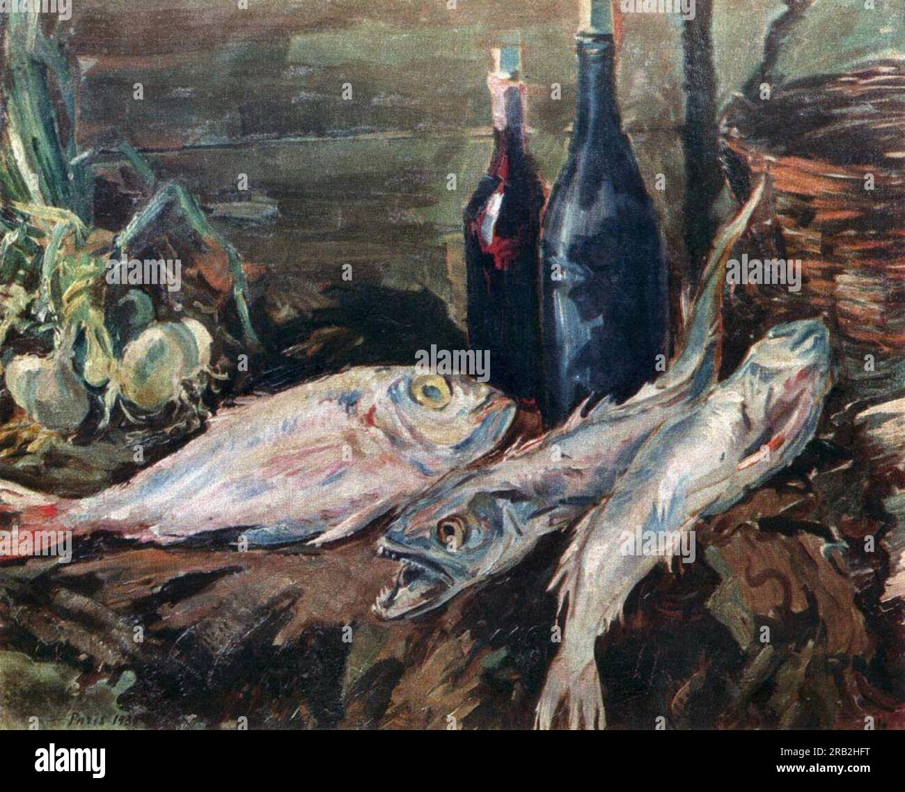 Still life with fish 1930 by Konstantin Korovin Stock Photo - Alamy