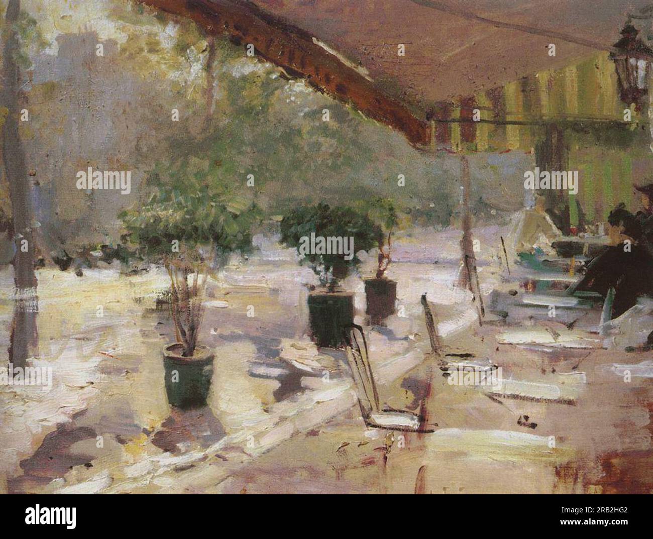 Paris cafe 1890 by Konstantin Korovin Stock Photo - Alamy