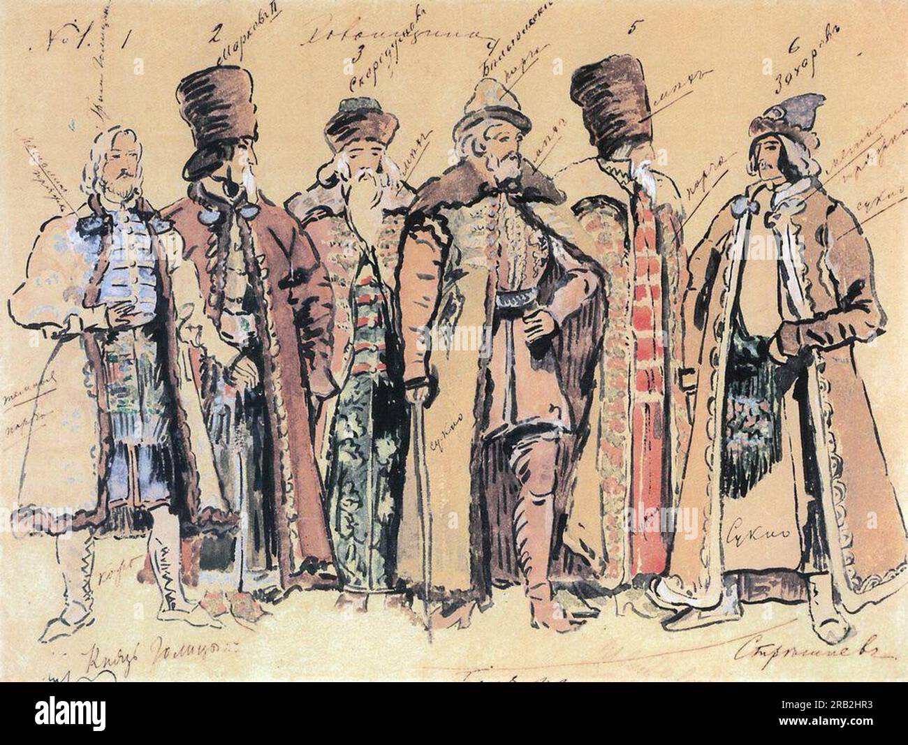 Prince Golitsyn and the boyars 1910 by Konstantin Korovin Stock Photo ...