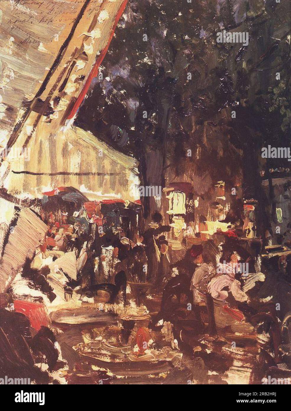 Cafe 1901 by Konstantin Korovin Stock Photo - Alamy
