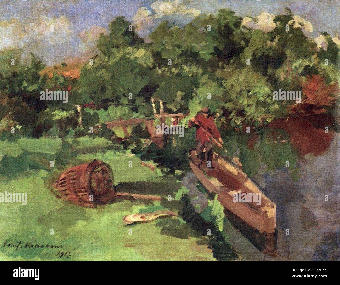 Landscape 1917 by Konstantin Korovin Stock Photo - Alamy