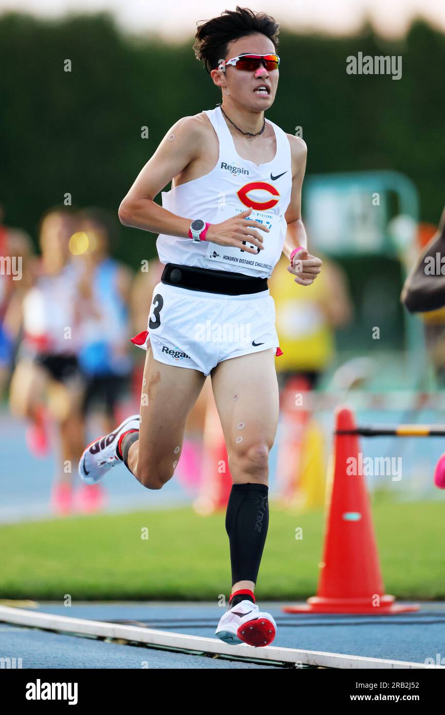 Fukagawa Men's 5000m at Fukagawa City Athletic Stadium, Hokkaido, Japan ...