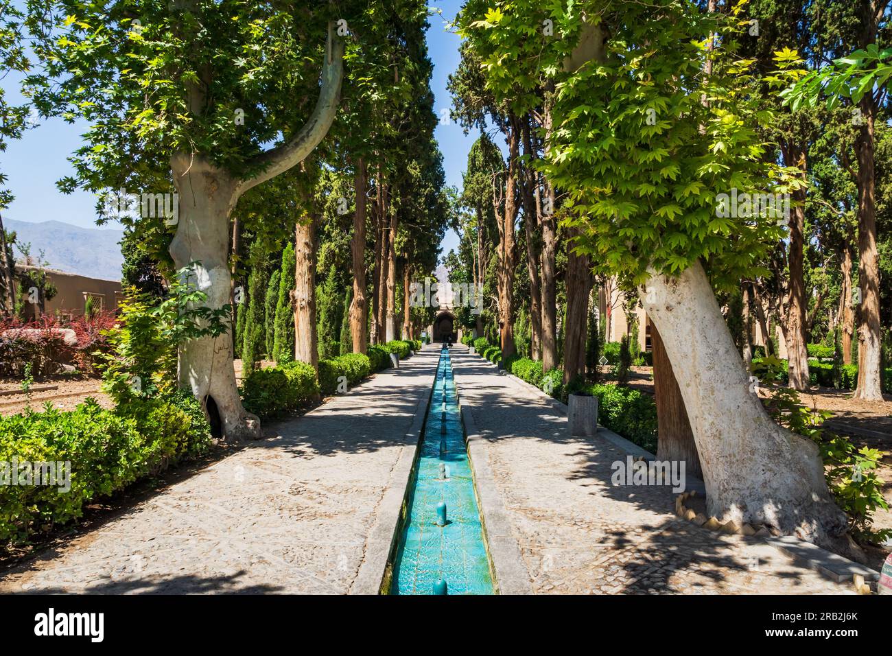 Fin Garden, located in Kashan, Iran, is a historical Persian garden ...
