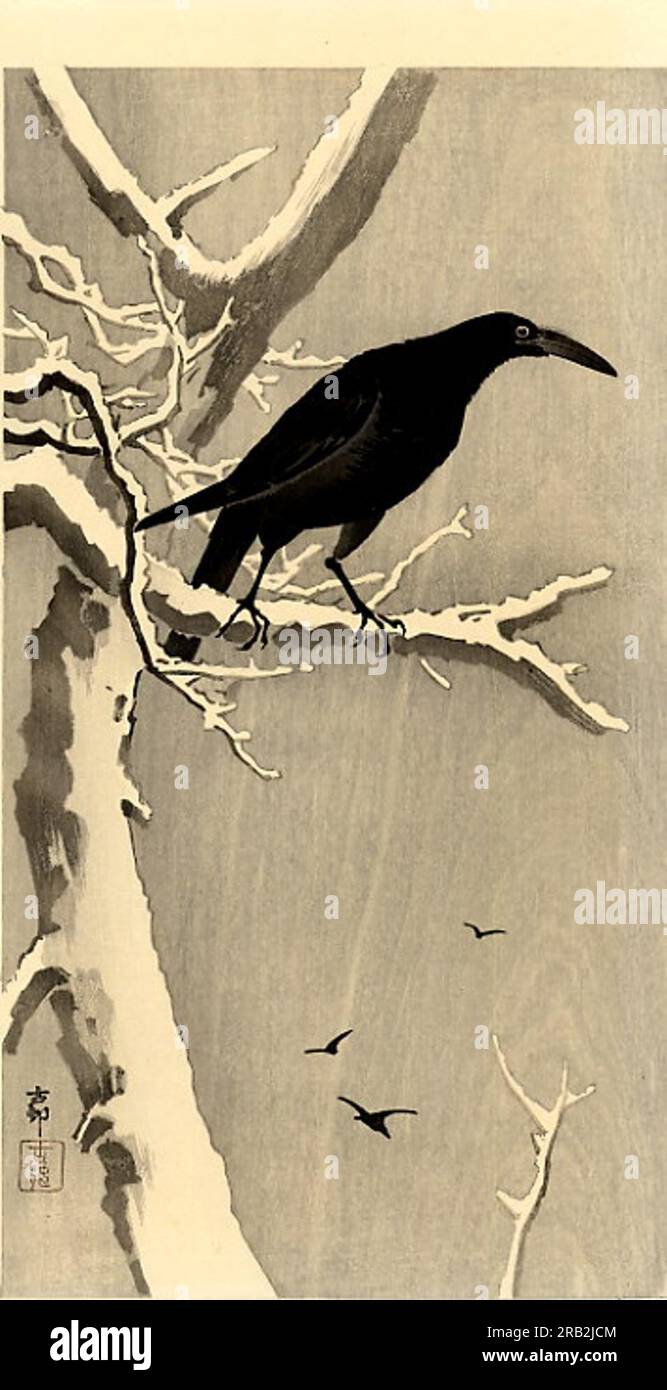 Ohara koson crow hi-res stock photography and images - Alamy