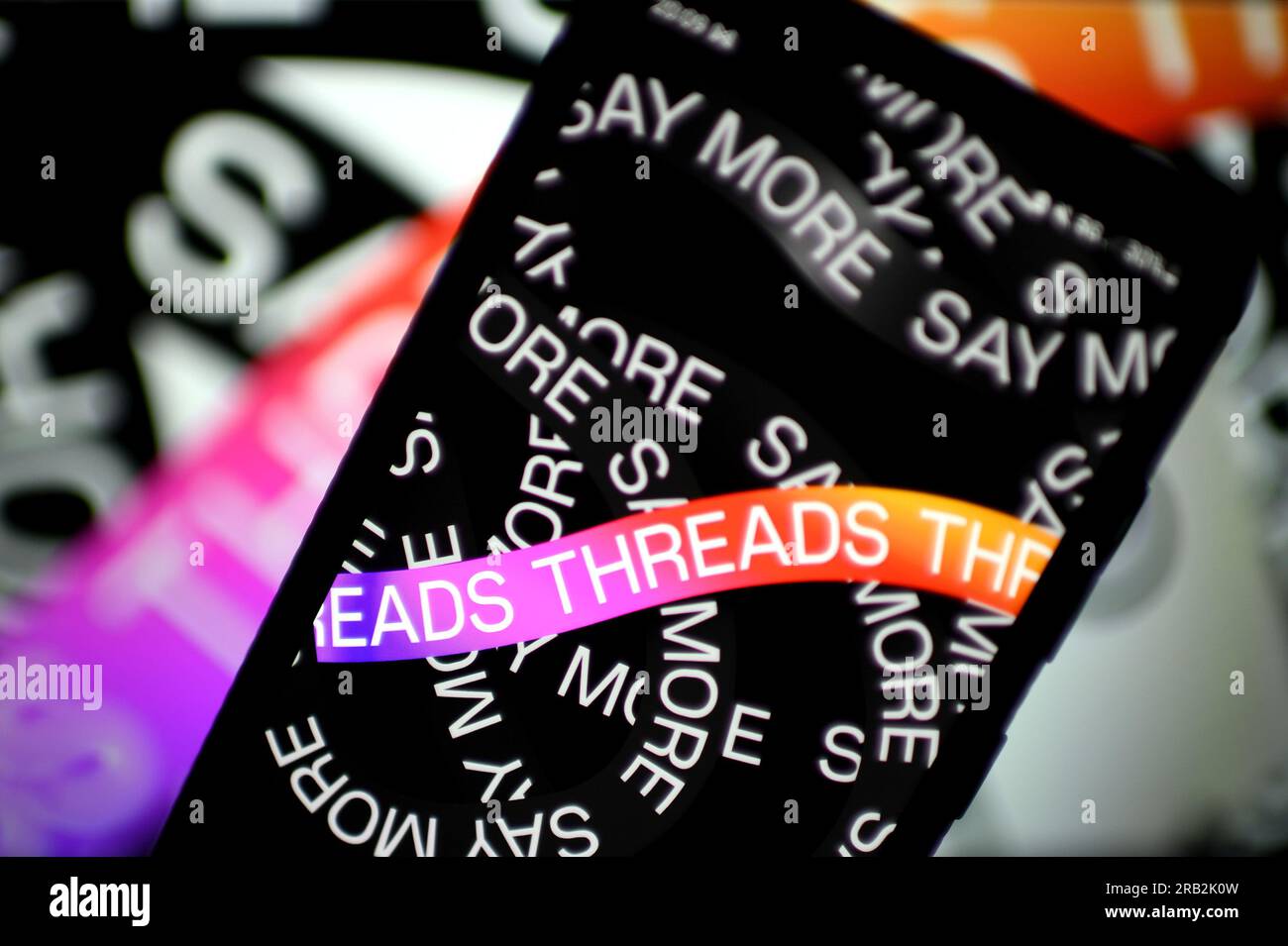 New York, USA. 06th July, 2023. Image of ‘Threads” app launched by ...