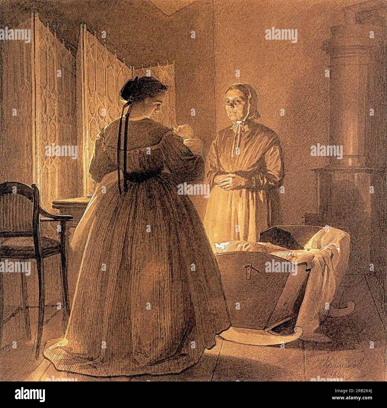 Family Artist 1866 by Ivan Kramskoy Stock Photo - Alamy