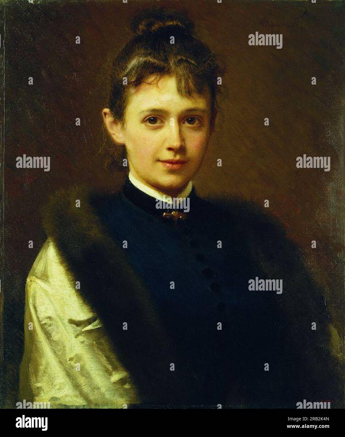 Portrait of a Woman 1884 by Ivan Kramskoy Stock Photo - Alamy