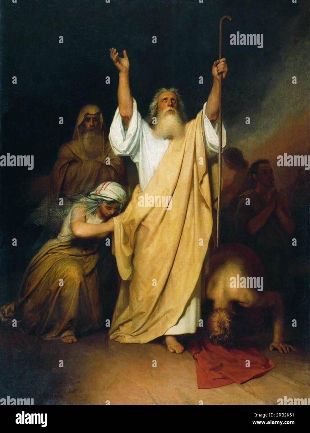 Prayer of Moses after the Israelites go through the Red Sea 1861 by ...