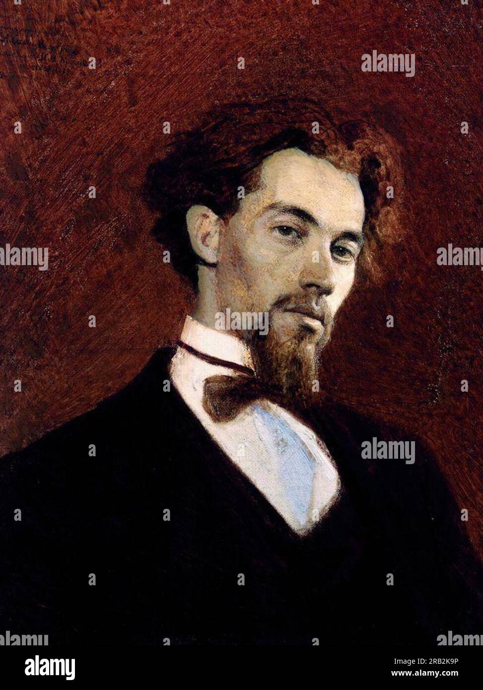 Portrait of the Artist Konstantin Savitsky 1871 by Ivan Kramskoy Stock ...