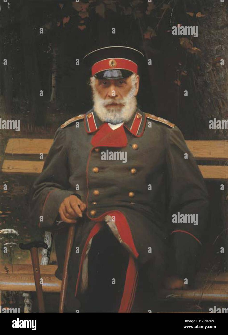 Portrait of Admiral Login Loginovich Heyden 1882 by Ivan Kramskoy Stock ...