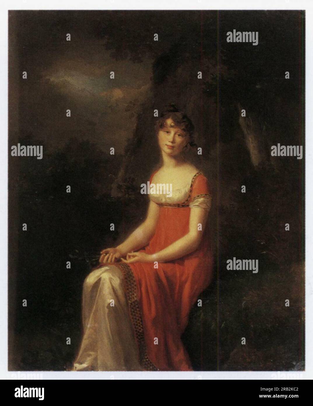 Portrait of Princess Sofia Petrovna Obolenskaya 1804 by Joseph Kreutzinger Stock Photo - Alamy