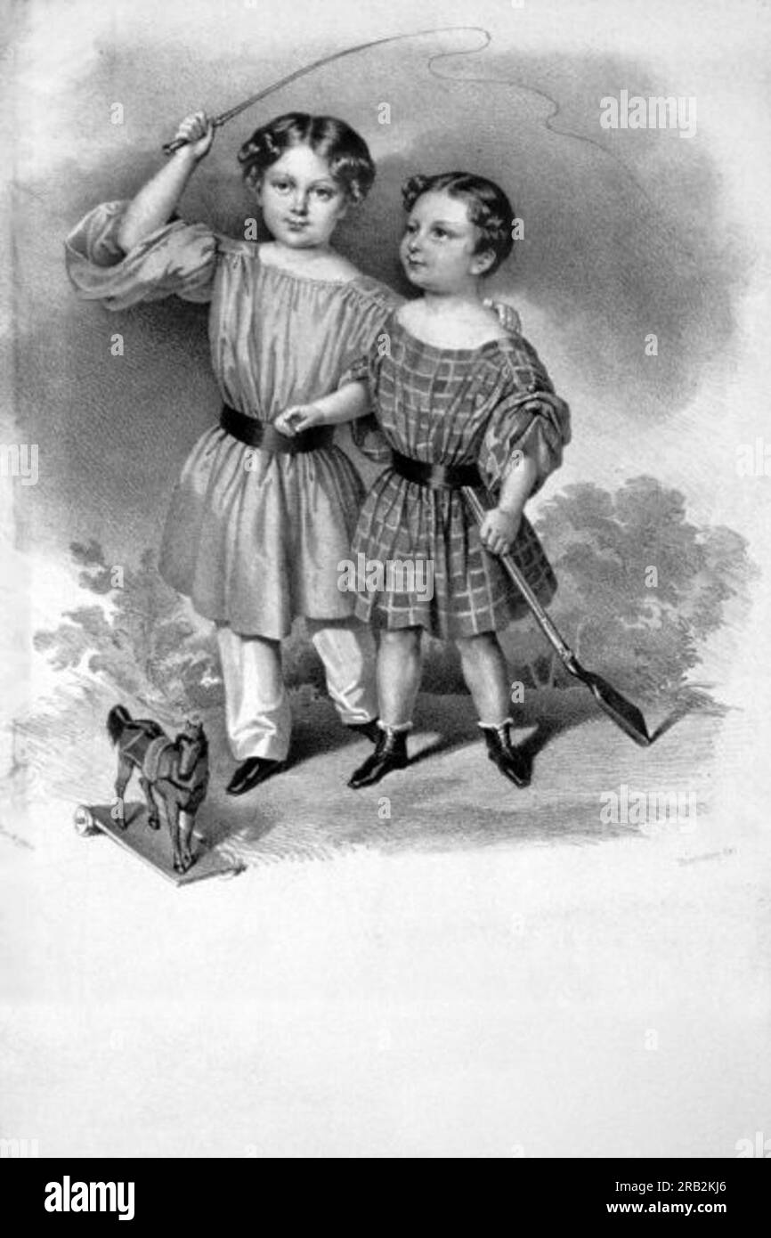 Rudolf and Emmerich Count Chiotek von Chotkowa and Wognin 1840 by Josef ...