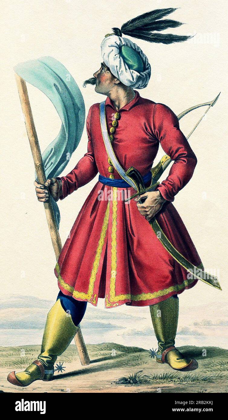 Kadicha, legendary Hungarian military leader 1828 by Josef Kriehuber ...