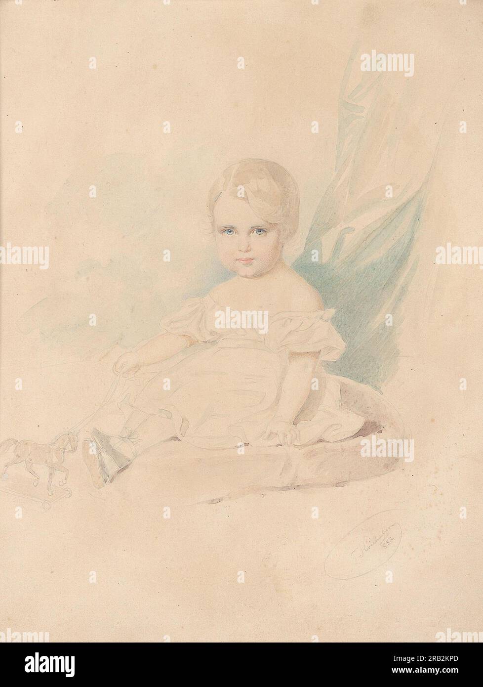 Emperor Franz Joseph I as a child, depiction of the two-year-old ...