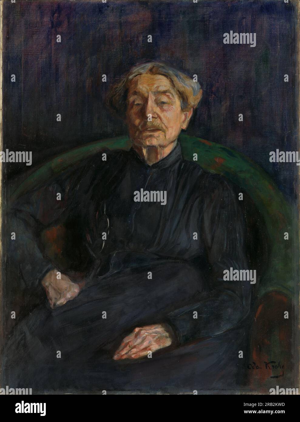Portrait of the Artist Aasta Hansteen 1903 by Oda Krohg Stock Photo - Alamy