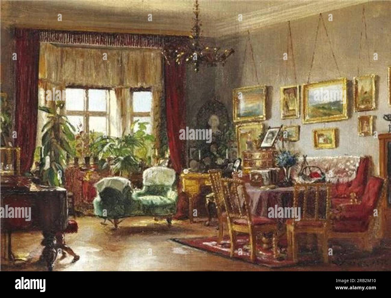 Interior from the artist's childhood home in Strandgade 30 in ...