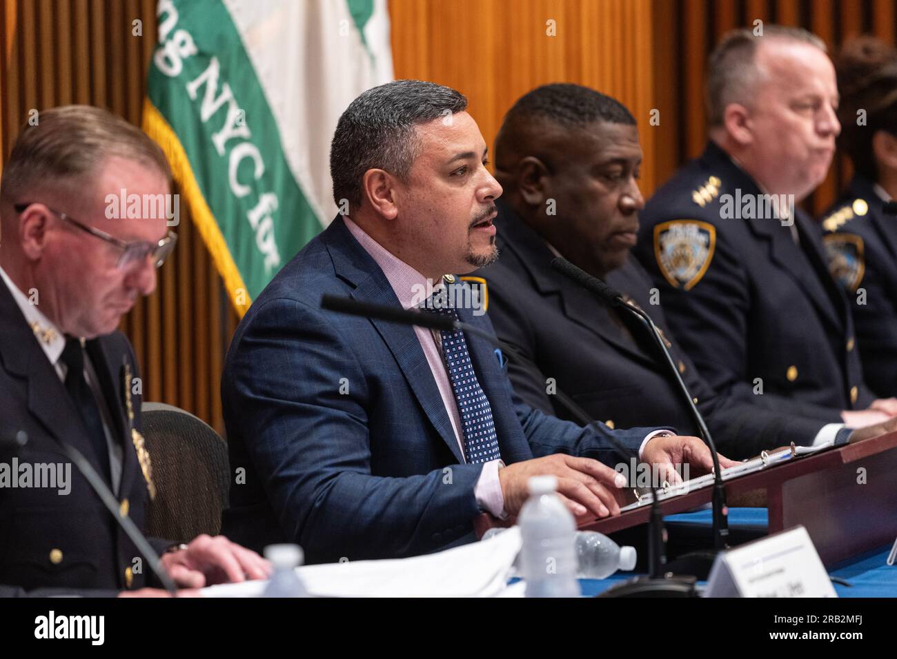 Acting Police Commissioner Edward Caban speaks at press briefing ...