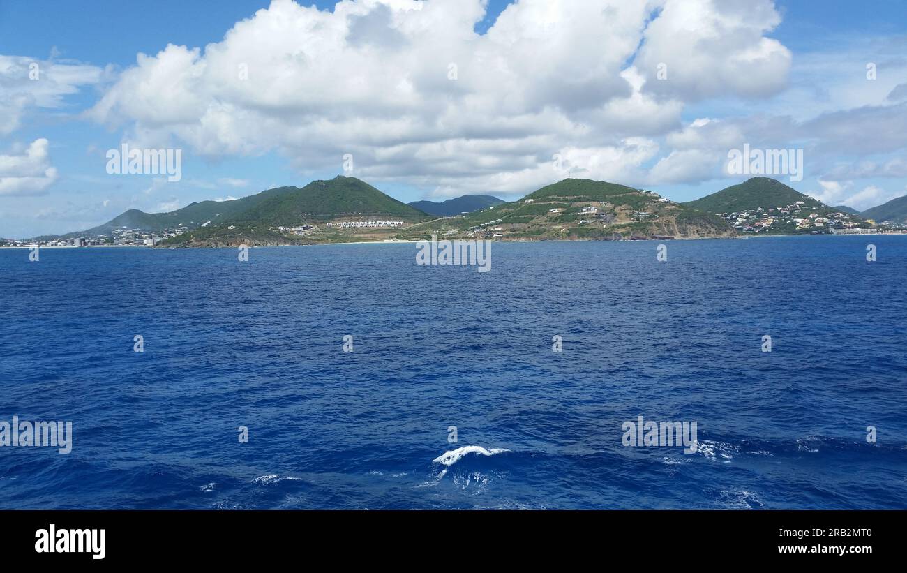 The Island of Saint Martin in the Caribbean During a Sunny Day Stock ...