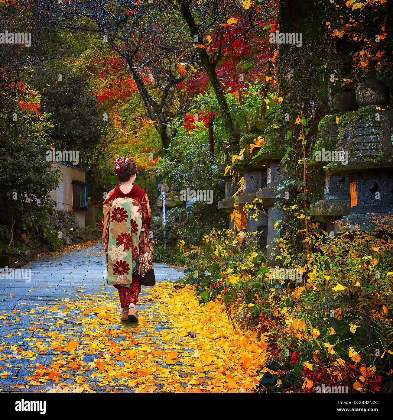 Fukuoka, Japan - Nov 21 2022: Nanzoin Temple in Fukuoka is home to a ...
